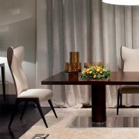 China Walnut Frame Dining Chair Luxury Modern Furnitures High Backrest Silla Comedor for sale