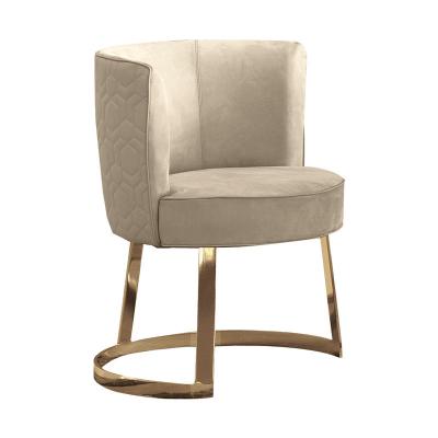 China Matted 0.8m Luxury Modern Dining Chairs Modern Esstischstuhl Taupe for sale