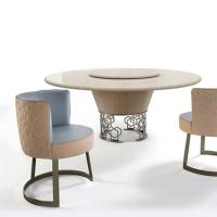 China Matted 0.8m Luxury Modern Dining Chairs Modern Esstischstuhl Taupe for sale