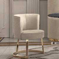 China Matted 0.8m Luxury Modern Dining Chairs Modern Esstischstuhl Taupe for sale