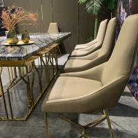 China Titanium 60cm Luxury Contemporary Dining Room Sets Cadeira Jantar for sale