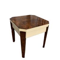 China Italian Customized Coffee Table Burl 60cm Small Square Coffee Table for sale