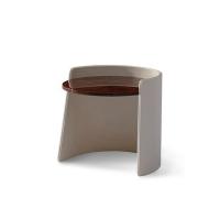 China 80x45cm Black Marble Side Table , 55cm End Table Coffee Table for sale