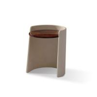 China 80x45cm Black Marble Side Table , 55cm End Table Coffee Table for sale