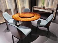 China Pine Burl Luxury Modern Dining Room Tables 1.6m Kitchen Table Sets for sale