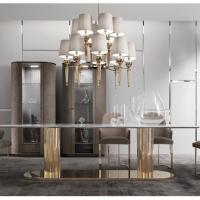 China 2.6x1.2m Contemporary Luxury Dining Table Nordic Esstisch Marmor for sale