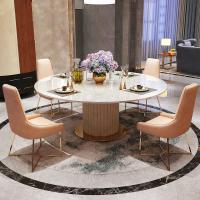 China 1.35x0.75m Luxury Contemporary Dining Room Sets Luxury Marmorstein Tisch for sale