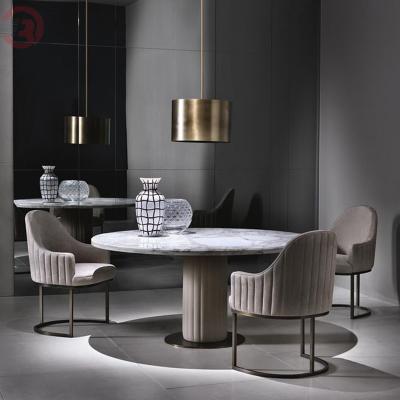 China 1.35x0.75m Luxury Contemporary Dining Room Sets Luxury Marmorstein Tisch for sale