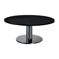 China Luxury Italian Marble Countertop Dining Table Modern Home Black Titanium Decal for sale