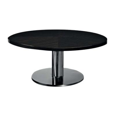 China Luxury Italian Marble Countertop Dining Table Modern Home Black Titanium Decal for sale