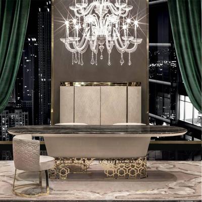 China 1800x900mm Contemporary Luxury Dining Table 0.76m High End Modern for sale
