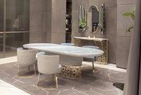 China 1800x900mm Contemporary Luxury Dining Table 0.76m High End Modern for sale