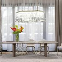 China Titanium 0.9m Contemporary Luxury Dining Table 30in Marble Top for sale