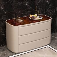 China Italian Marble Buffet Wooden Wine Barrel Console Bar End Table Lockable Cabinet for sale