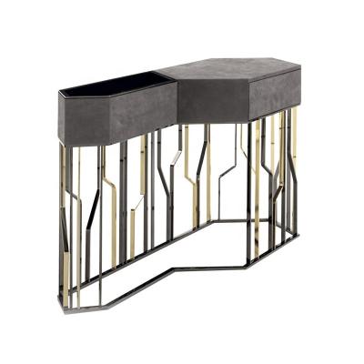 China 0.85m Shoe Cabinet Console Table With File Drawers Stainless Steel Matted for sale