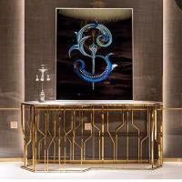China Titanium 900mm Hallway Table With Cabinets 21.6 Inch for sale