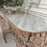China Corridor Bar Cabinet Console Table 0.4m Marble Sideboard Buffet for sale