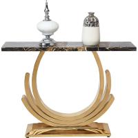 China Odette Marble Top Hall Table Luxury Modern Furnitures Titanium For Living Room for sale