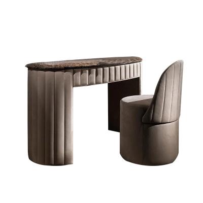 China Titanium 0.5m Contemporary Dressing Table Chair Italian Mid Century Modern for sale