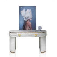 China Antique Modern Dressing Tables Leatherette 0.9m Mid Century Modern Makeup Vanity for sale