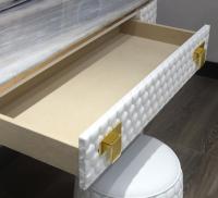China Antique Modern Dressing Tables Leatherette 0.9m Mid Century Modern Makeup Vanity for sale