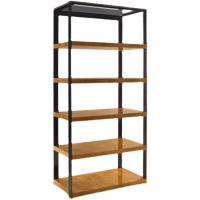 China 1.9m Minimalist Wooden Rotating Bookshelf Italian Revolving for sale