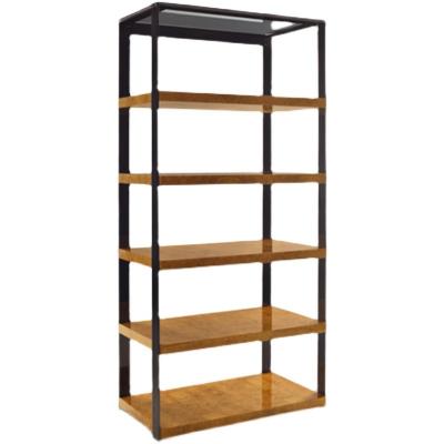 China 1.9m Minimalist Wooden Rotating Bookshelf Italian Revolving for sale