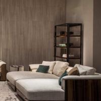 China 1.9m Minimalist Wooden Rotating Bookshelf Italian Revolving for sale