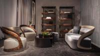 China 1.9m Minimalist Wooden Rotating Bookshelf Italian Revolving for sale