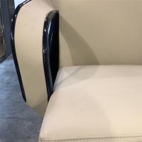 China Well Padded Office Table And Chair Combo Leather Boss Official Table And Chair for sale