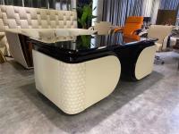 China 2x0.76m Computer Office Table And Chair Combo Marble for sale
