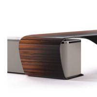 China Minimalist Office Table And Chair Combo Leatherette Burl Office Coffee Table for sale