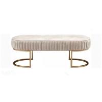 China Gold 150cm Fancy Leather Couch 50cm Ottoman Sofa Bed for sale