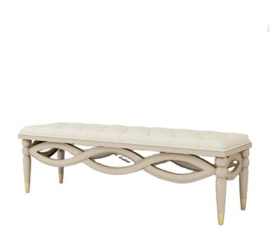 China Solid Wood Bed End Bench Ottoman 1.5x0.5m Modern Bedroom Furniture Sets for sale
