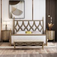 China Solid Wood Bed End Bench Ottoman 1.5x0.5m Modern Bedroom Furniture Sets for sale