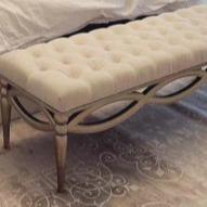 China Solid Wood Bed End Bench Ottoman 1.5x0.5m Modern Bedroom Furniture Sets for sale