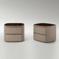 China Nordic 0.6m Contemporary Wood Nightstands 450mm Modern Contemporary Bedside Tables for sale