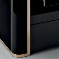 China Ornate 450mm Modern Drawer Nightstand 0.55m Contemporary Side Table Bedroom for sale