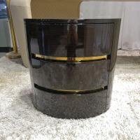 China Lacquer Bedside Table 55x45x55cm Luxury Modern Furnitures for sale