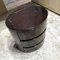 China Lacquer Bedside Table 55x45x55cm Luxury Modern Furnitures for sale