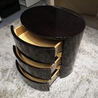 China Lacquer Bedside Table 55x45x55cm Luxury Modern Furnitures for sale