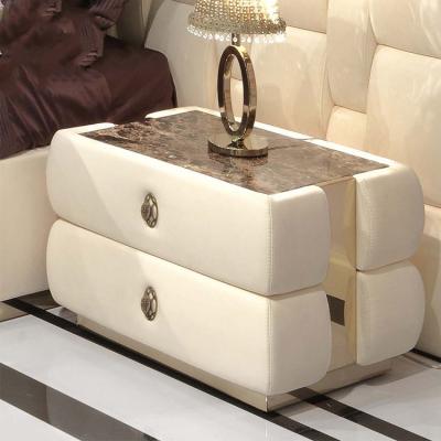 China titanium 2 drawer modern nightstand for sale