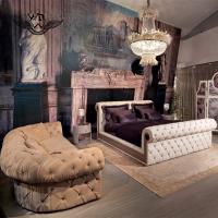 China Leather 0.55m Contemporary Bedside Cabinets 500mm Fancy Bedside Table for sale