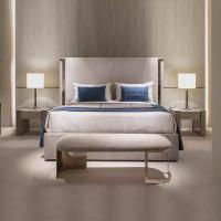 China Minimalist 0.6m Modern Marble Nightstand 400mm Trendy Bedside Cabinets for sale