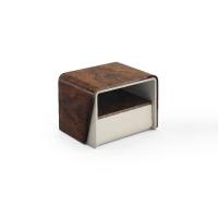 China Luxury Italian Marble Top Nightstand Modern Bedside Cabinet 0.45m for sale