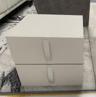 China Italian Modern White Buffet Cabinet 550x450x450mm With Drawers Bedroom Leather for sale