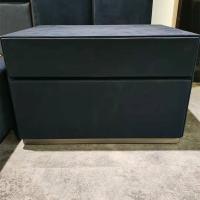 China Bedroom Bedside Table With 2 Drawers Solid Wood Frame Luxury Modern Furnitures 600mm for sale