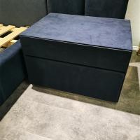 China Bedroom Bedside Table With 2 Drawers Solid Wood Frame Luxury Modern Furnitures 600mm for sale