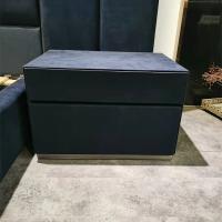 China Bedroom Bedside Table With 2 Drawers Solid Wood Frame Luxury Modern Furnitures 600mm for sale