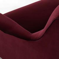 China 0.9x1.8m Velvet Sectional Sofa Fabric Chaise Longue Chesterfield for sale